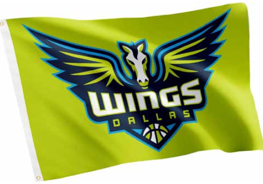 Dallas Wings Logo Flag - Volt – Dallas Wings Shop by Campus Customs